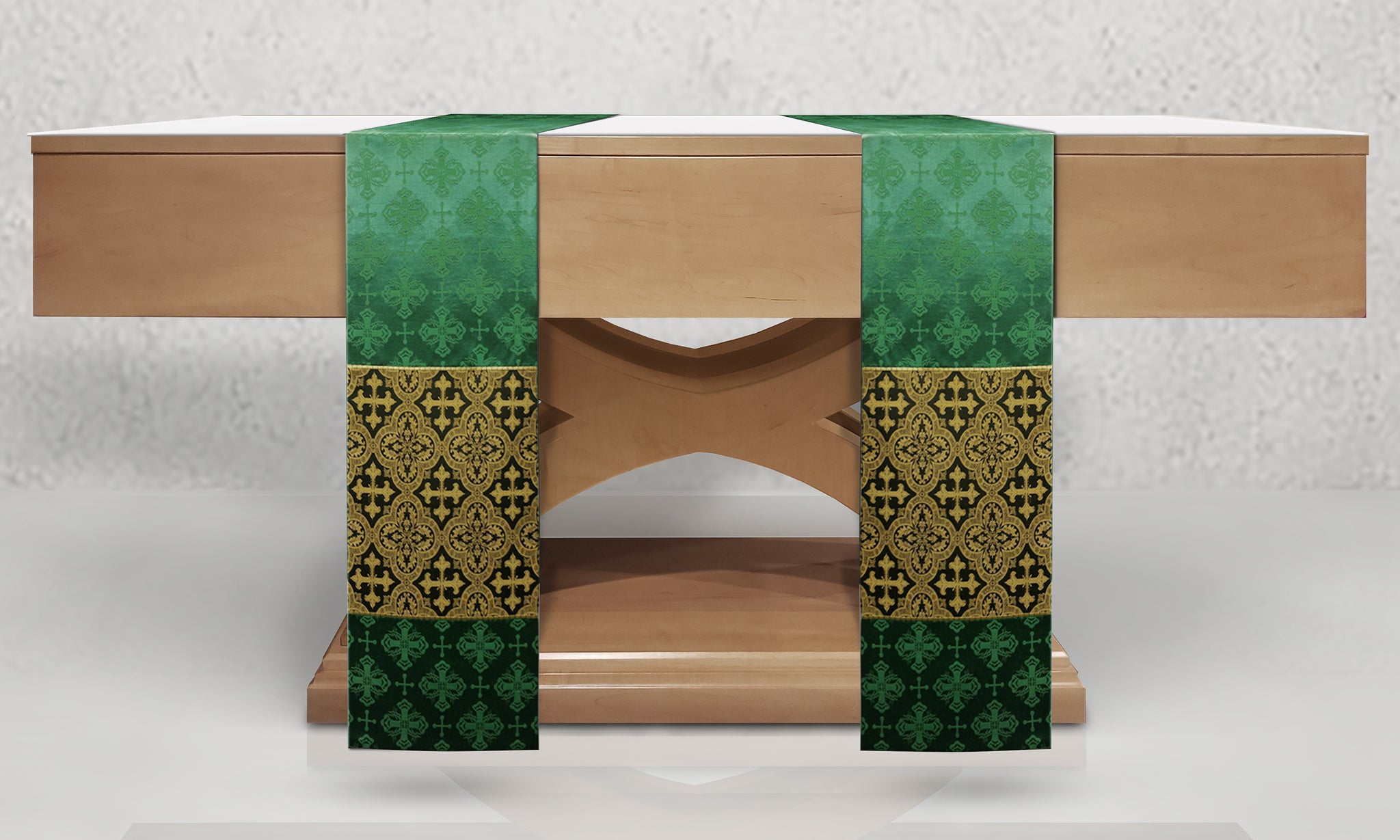 Classic Francis Altar Scarves in Lucia Green – Maison Bouvrier