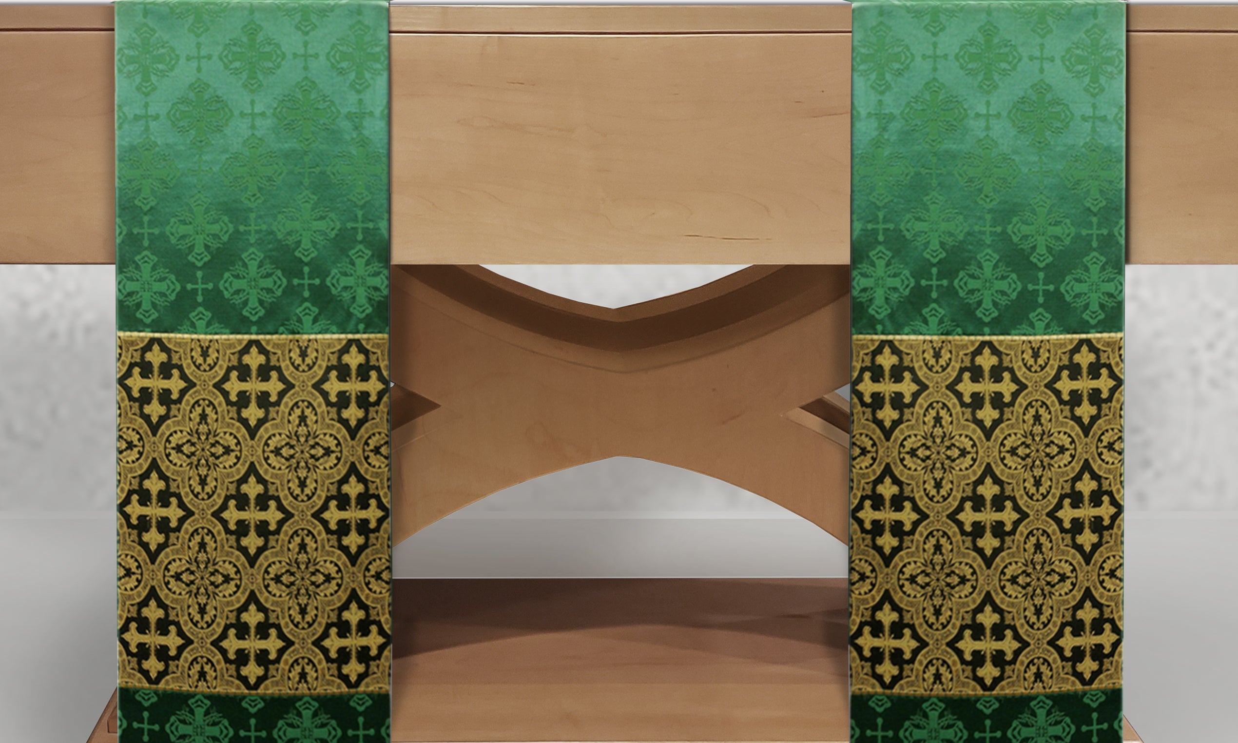 Classic Francis Altar Scarves in Lucia Green – Maison Bouvrier