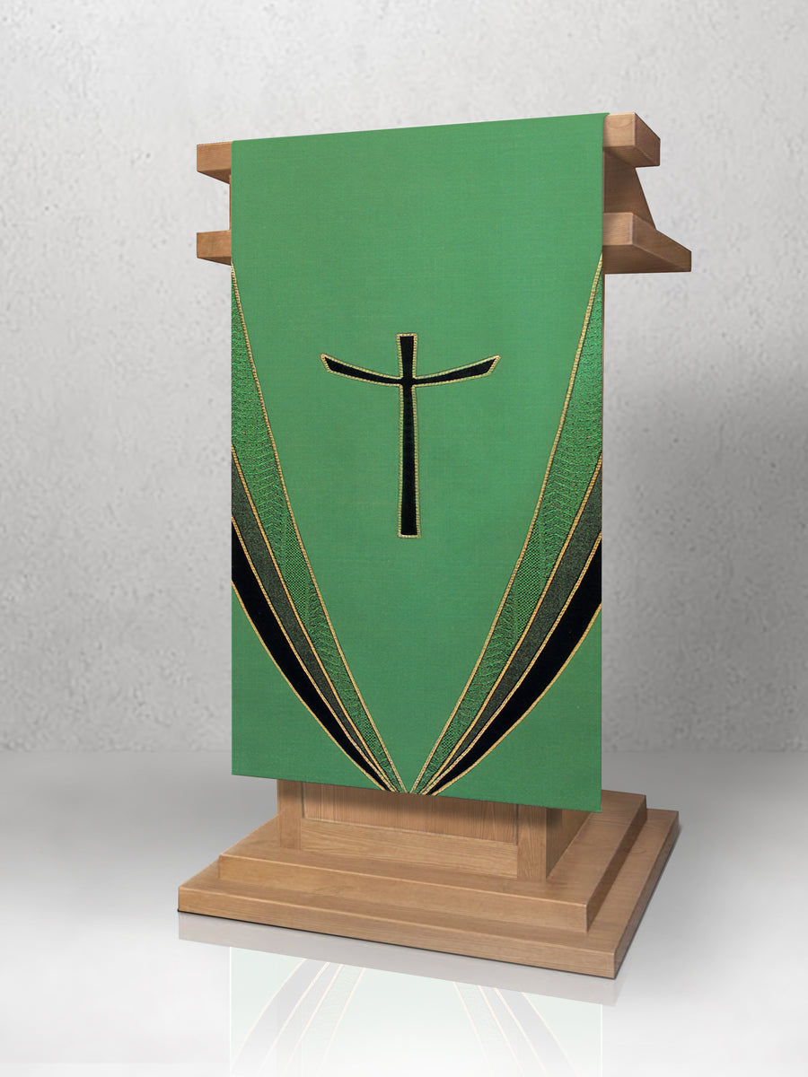 Curvilinear Cross Lectern Hanging in Green – Maison Bouvrier
